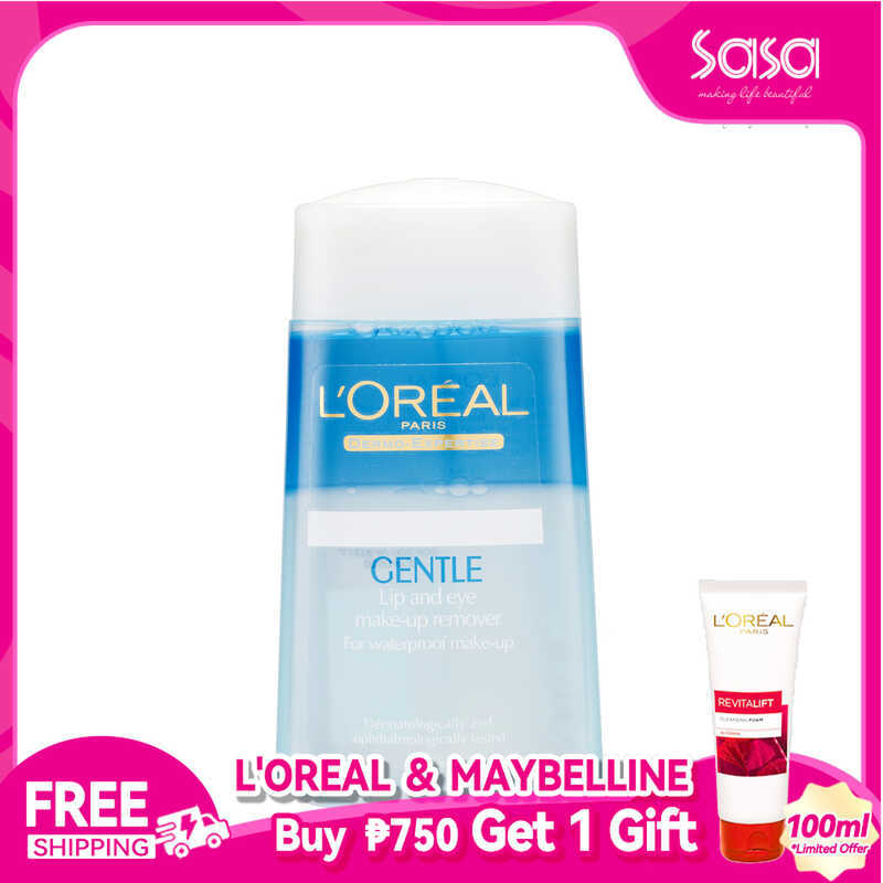 L'oreal Gentle Lip & Eye Make Up Remover 125Ml | Shopee Philippines