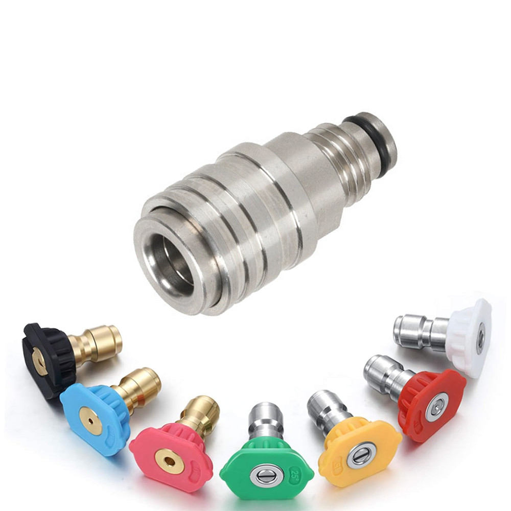 1/4" Pressure Washer Quick Connector Foam Cannon Adapter Spray Gun With ...