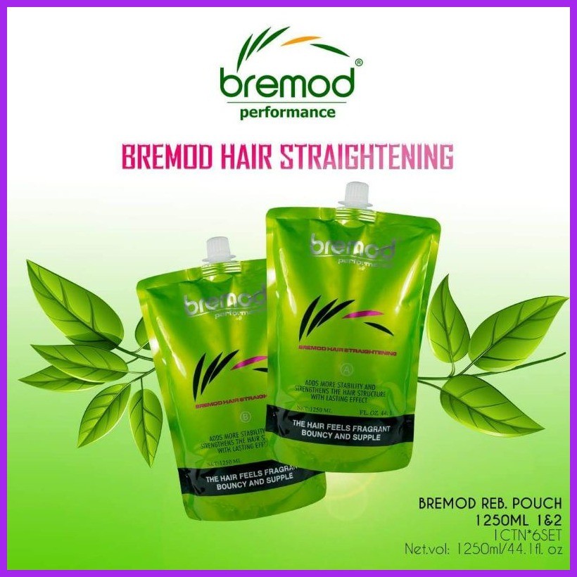 Bremod Hair Rebonding cream pouch 1250ml. | Shopee Philippines