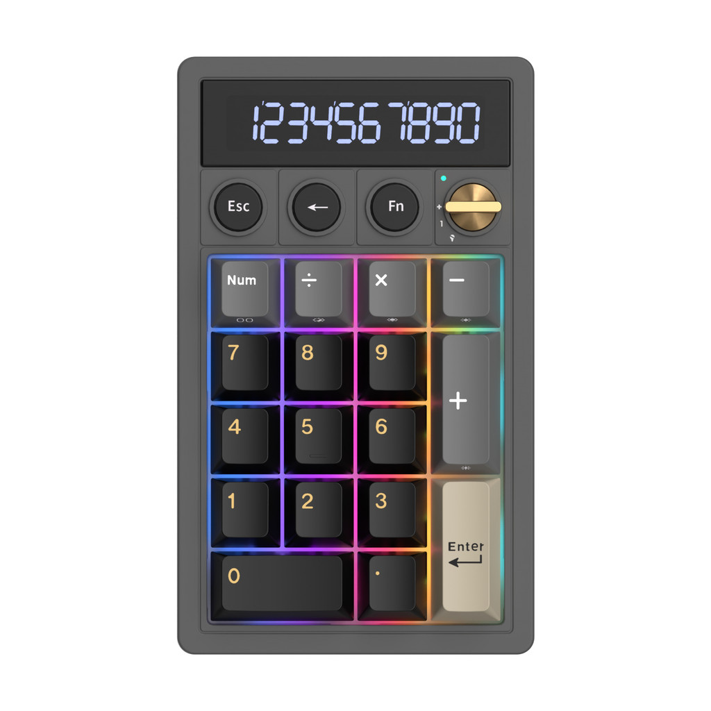 RK ROYAL KLUDGE M20 Numeric Keypad Calculator 2 In 1 With Toggle Knob ...