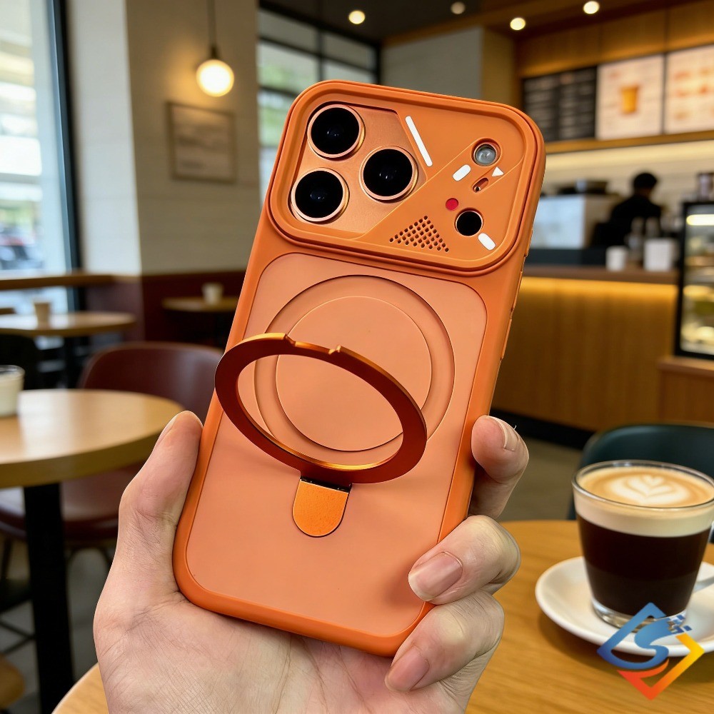 New 180° Rotating Bracket Magnetic Phone Case for IPhone 17 Pro Max 12 ...