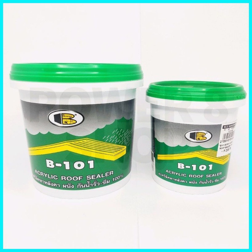 Bosny B101 Acrylic Roof Sealer 1kg / .5kg (Primer Grey / Deep Green ...