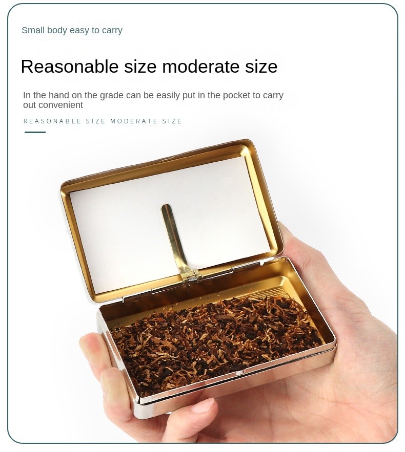 Flip-top Storage Metal Box Moisturizing Box Clippable Compression ...