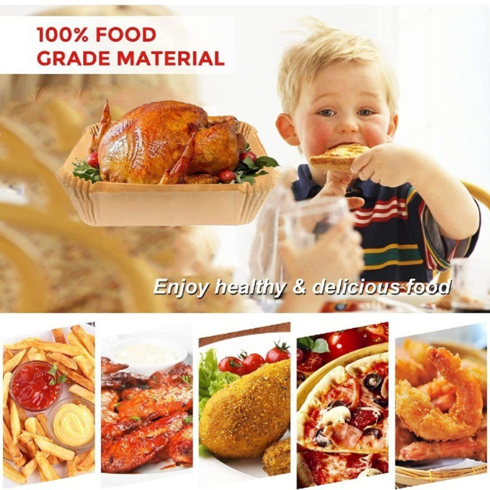100pcs Useful Air Fryer Baking Oil-proofand Oil-absorbing Paper for ...