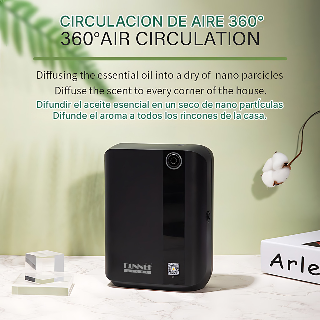AROMA TUNNEL 500ML 4000Sqft Smart Essential Oil Diffuser Air Humidifier ...
