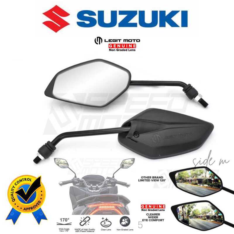 Suzuki Raider R Carb LEGITMOTO SIDE MIRROR NON GRADED CLEAR LENS ...