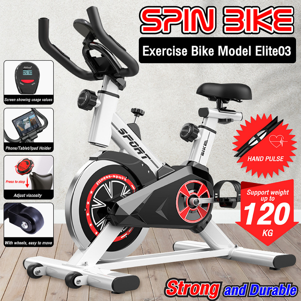 BG SPORT Spin Bike Exercise Bike Fitness Home Equipment Spinning Bike ...