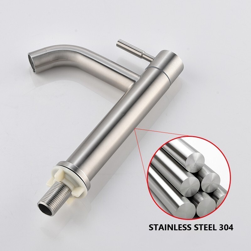 DOXON Extra Long Basin Faucet 304 Stainless Steel Counter Mount Sink ...