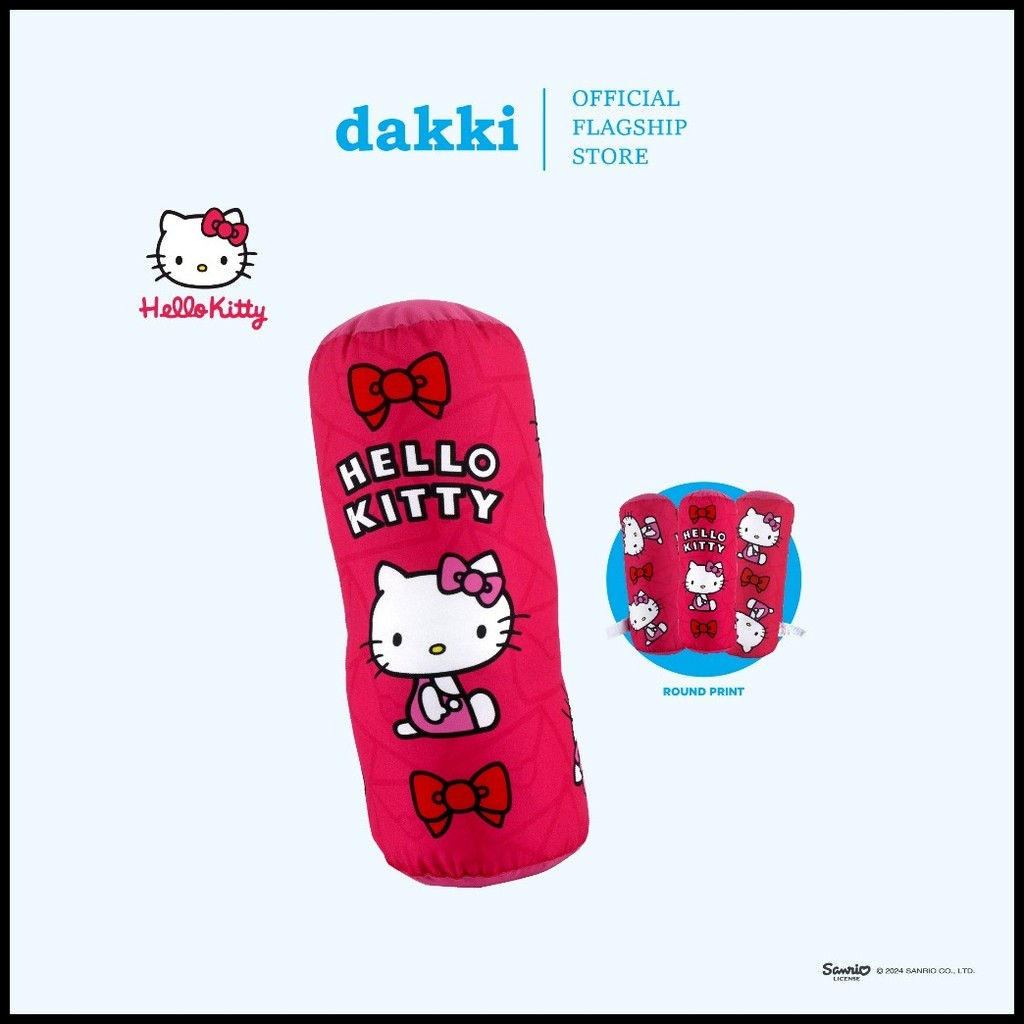 Dakki 6"x16" Hello Kitty Pink Bows Kiddie Bolster | Shopee Philippines