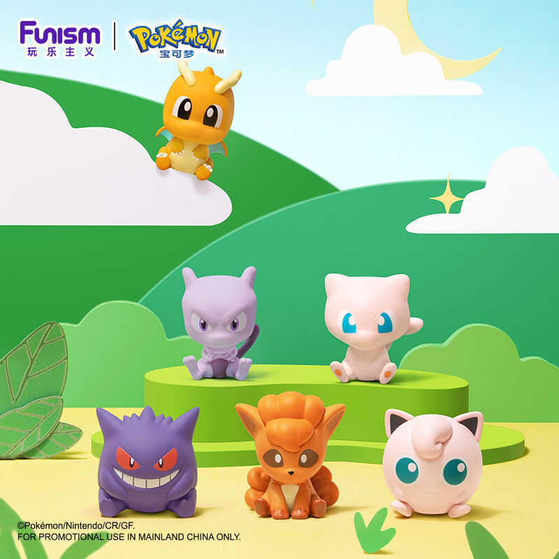 Pokemon Anime Blind BOX Poke Ball Action Figures Gengar Mewtwo Mini Mew ...