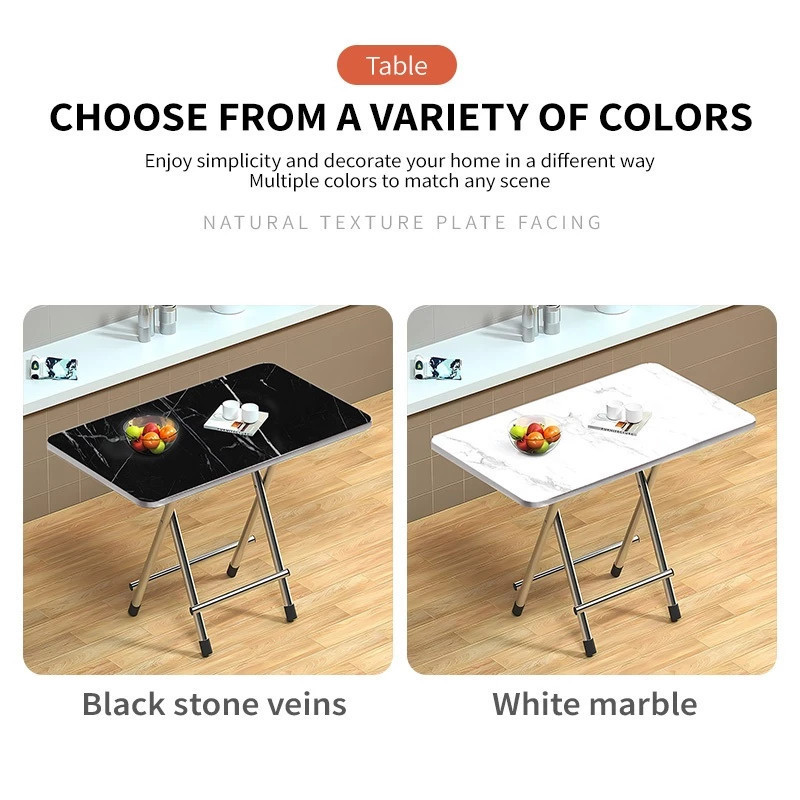 Dining Table Foldable Table Household Small Rice Table Portable Small ...