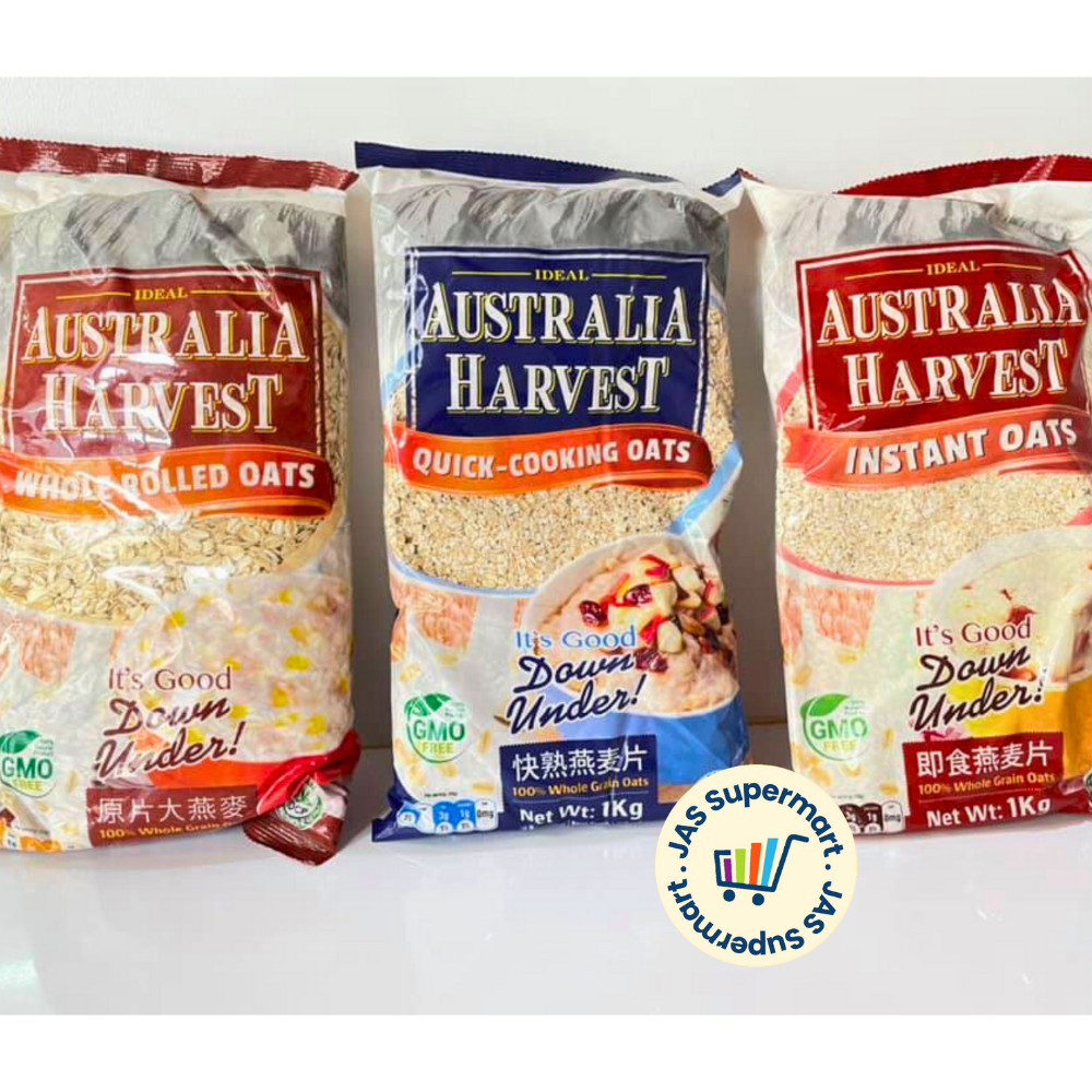 Australia Harvest Instant Oats 1kg – Healthy Wholegrain Oatmeal for ...