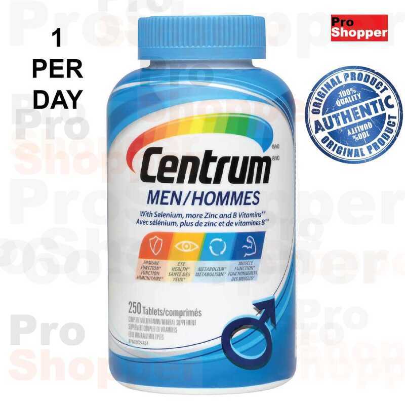 Centrum Complete Multivitamin And Mineral Supplement For Men - 250 ...