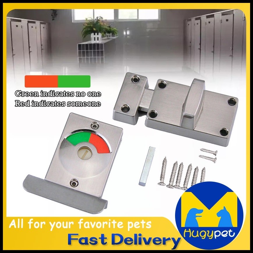 Universal WC Latch Vacant Engaged Door Lock Public Toilet Shower ...