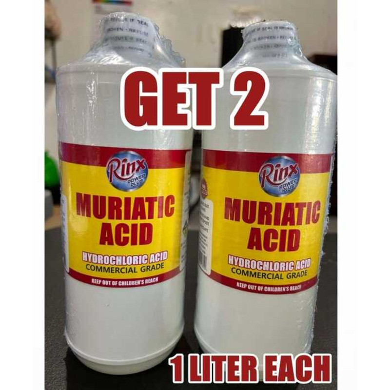 Rinx Power Muriatic Acid Multipurpose Cleaner 2-Pack 1L Each ...