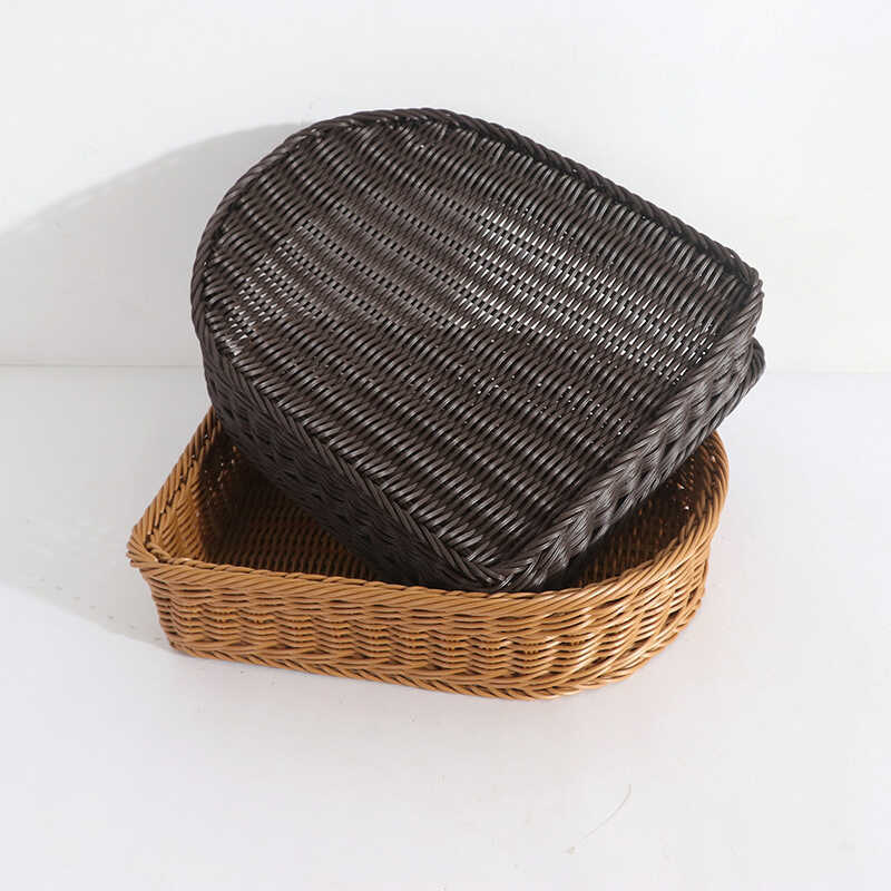 Basket Hotel Slipper Home Supplies Imitation Rattan Woven Basket ...