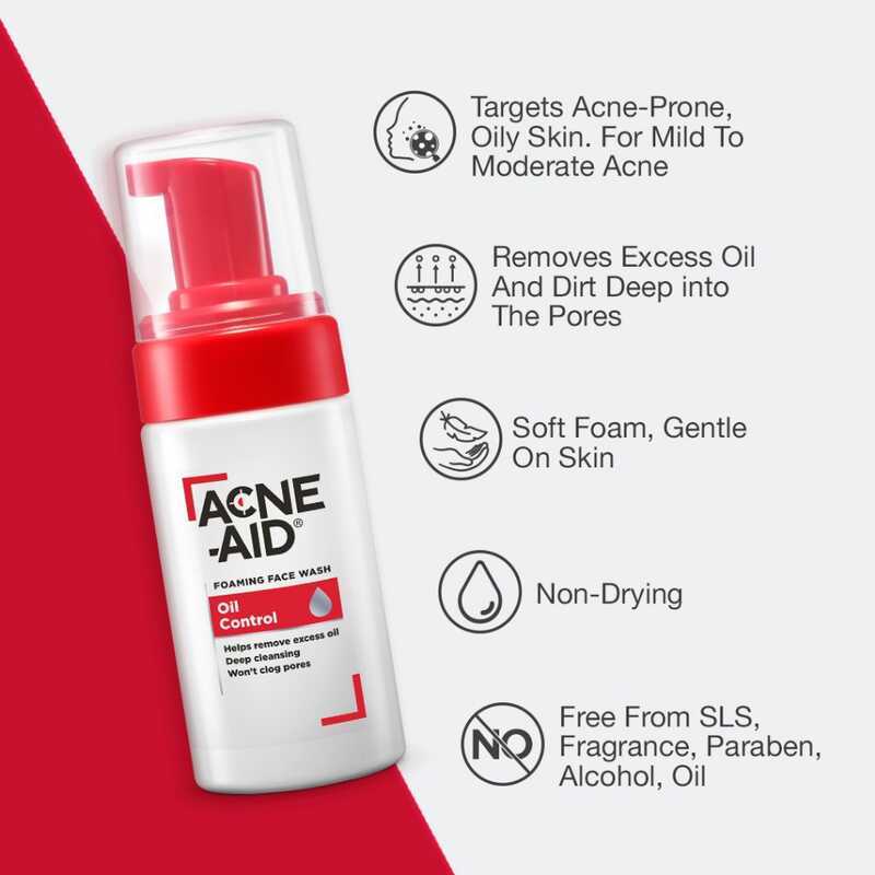 Acne-Aid Oil Control Foaming Face Wash 100Ml · | Shopee Philippines