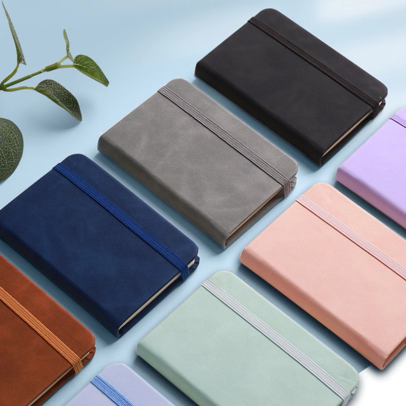A7 Mini Leather Notebook Diary Book Notebook School Supplies Creative ...