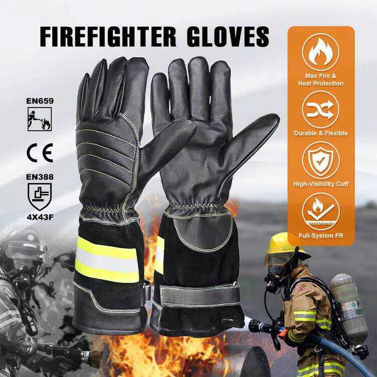 High Quality Work Safety Firefighting Gloves Guantes De Bombero ...