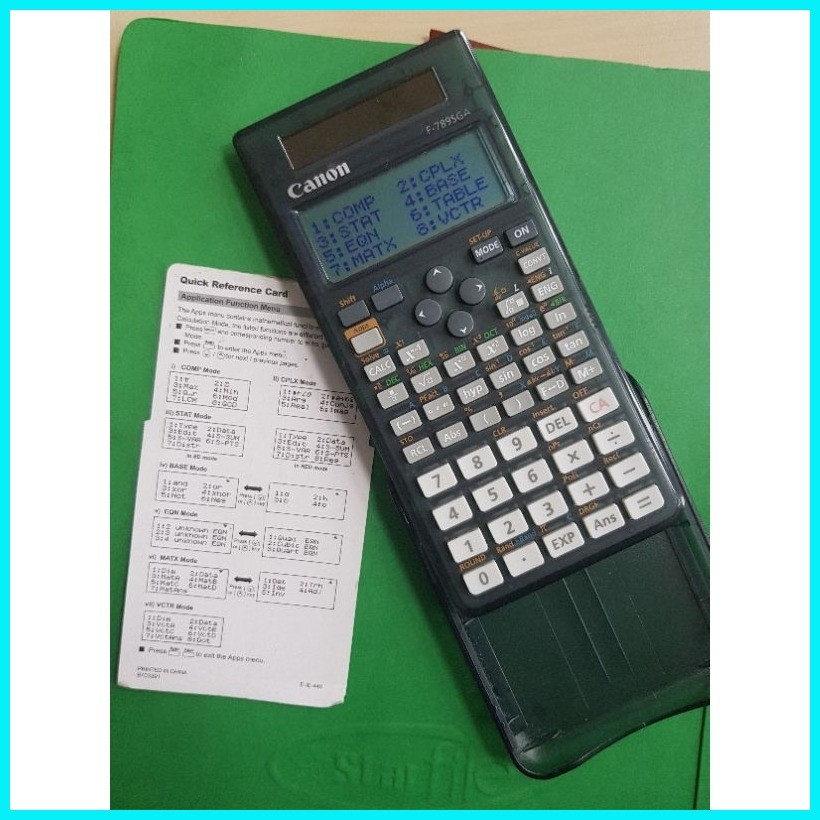 CANON F789SGA SCIENTIFIC CALCULATOR FOR PRC ENGINEERING BOARD exam FREE ...