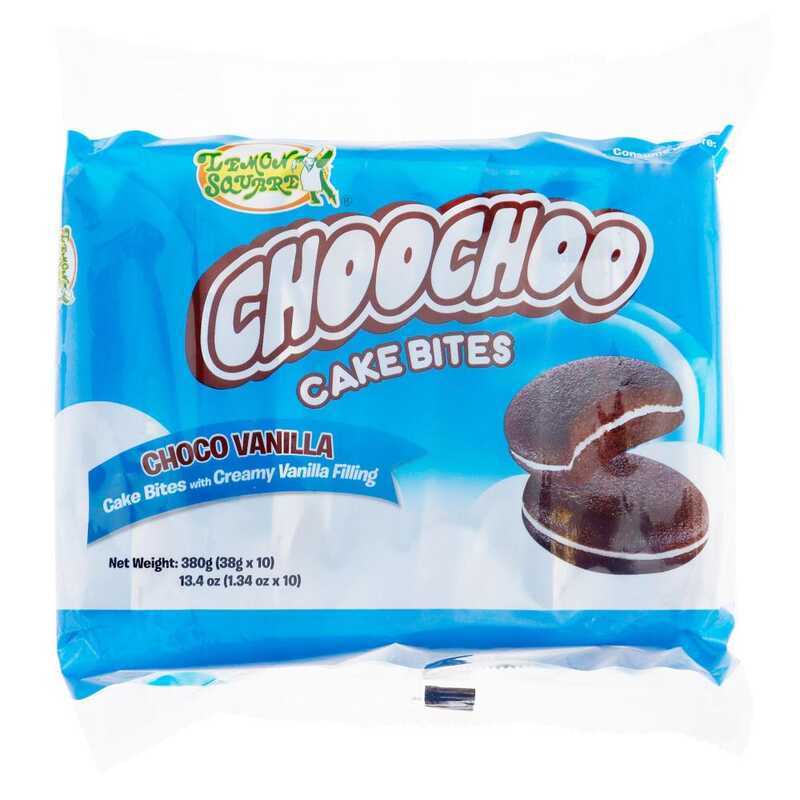 Lemon Square Choo Choo Cake Bites Choco Vanilla 38G X 10 - Pack Of 2 ...