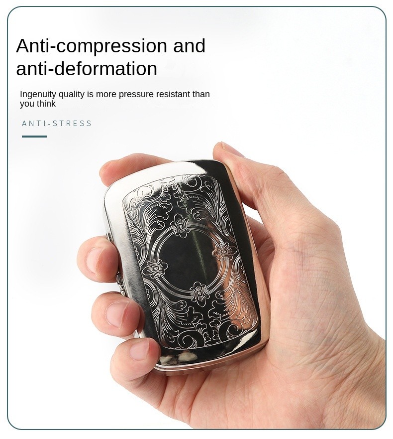 Flip-top Storage Metal Box Moisturizing Box Clippable Compression ...