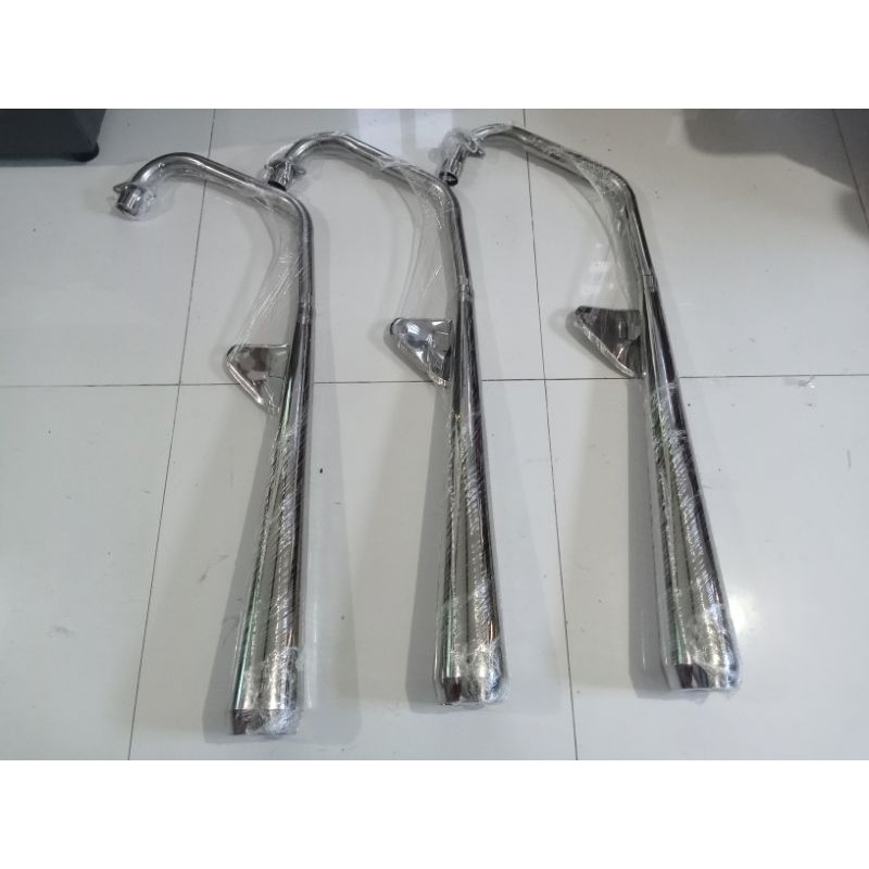 TMX 125 Alpha Muffler Pipe Pure Stainless(Tambutso) | Shopee Philippines