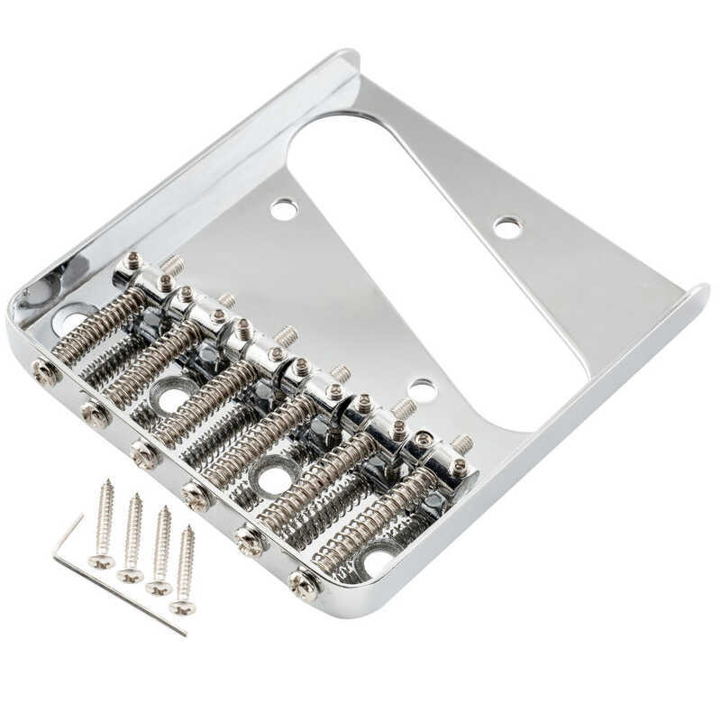 Musiclily Pro 54Mm Telecaster Bridge Vintage 6 Barrel Saddles For Tele ...