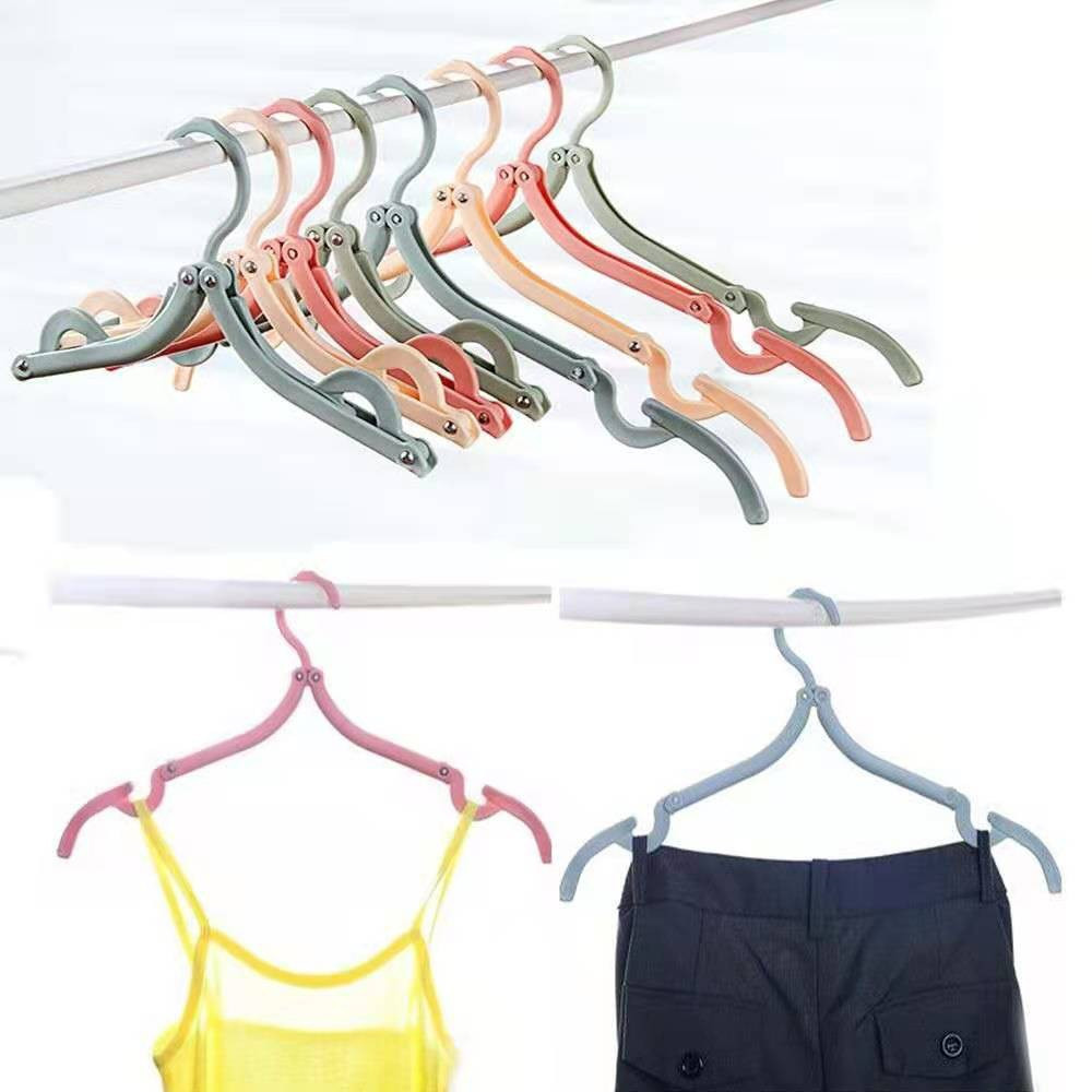12Pcs Magic Clothes Drying Rack Compact Foldable Cloth Hanger ...