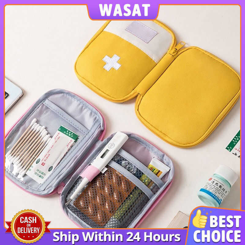 Portable First Aid Kit Medical Emergency Kits Medicine Pill Storage Bag ...