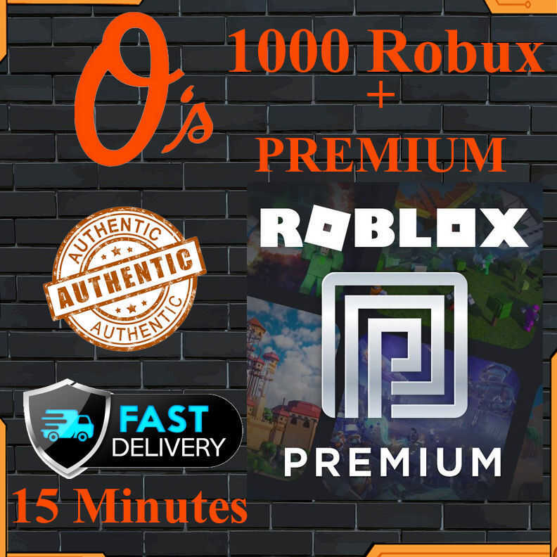 Roblox 1000 Robux + Premium (Fast Email Delivery3) - O's Game Tech ...