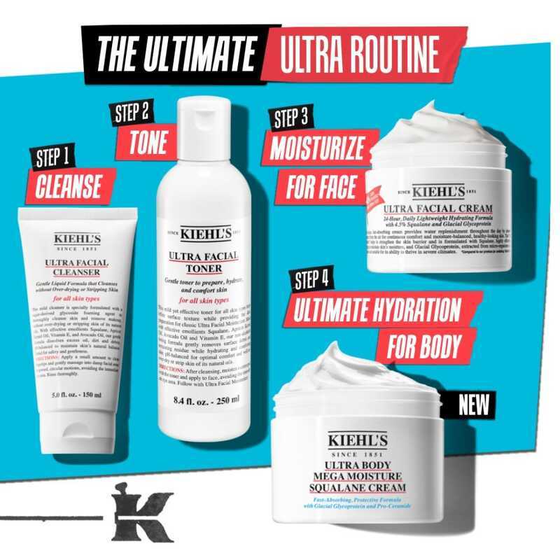 Kiehl's Ultra Facial Cream Face For Dry Skin – Moisturizer For Men And ...