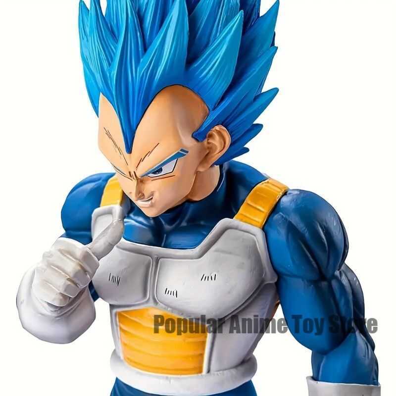 11in/28cm Anime Dragon Ball Z Vegeta Figure PVC Super Saiyan Blue ...