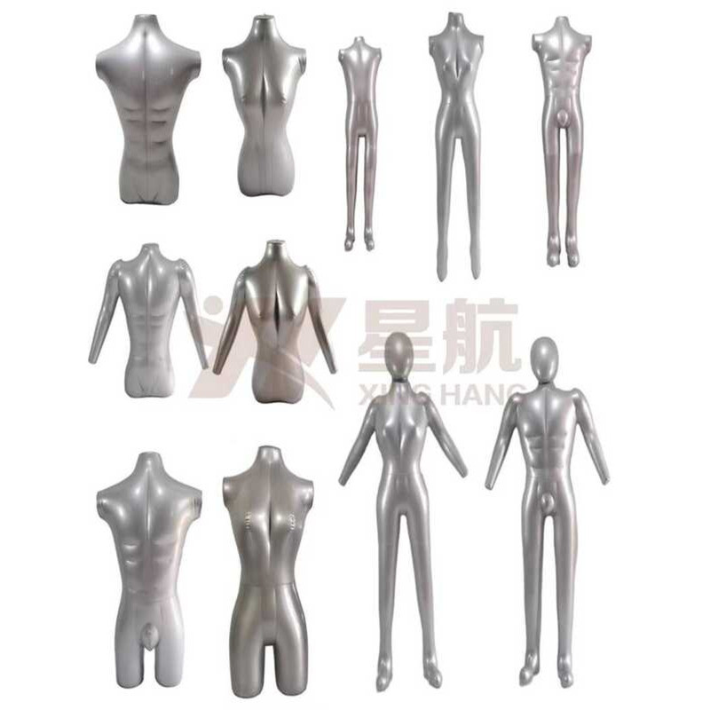 Plastic PVC Female Male Full Dummy Clothing Upper Body Inflatable ...