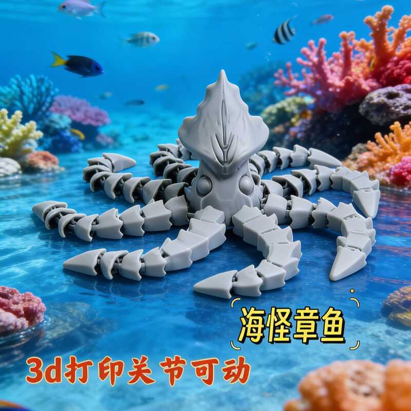 Toy Of Eater Sea The Model 3D Printed Deep Sea Trek Giant Beast Sea ...