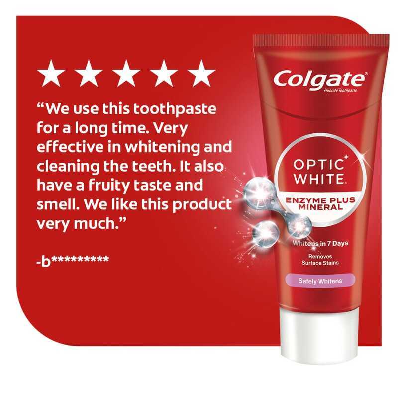 Colgate Optic White Whitening Toothpaste With Natural Enzyme 80G Latest ...