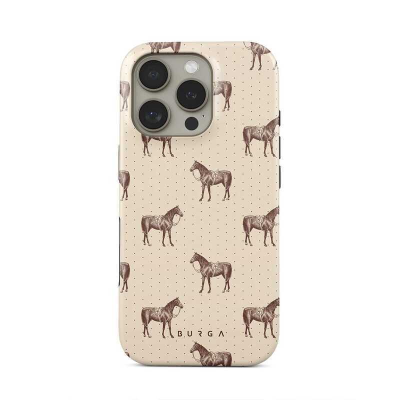 BURGA Cute Horse Phone Case For Iphone Pro Max Plus Luxury Double Layer ...