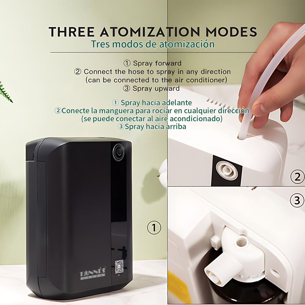 AROMA TUNNEL 500ML 4000Sqft Smart Essential Oil Diffuser Air Humidifier ...