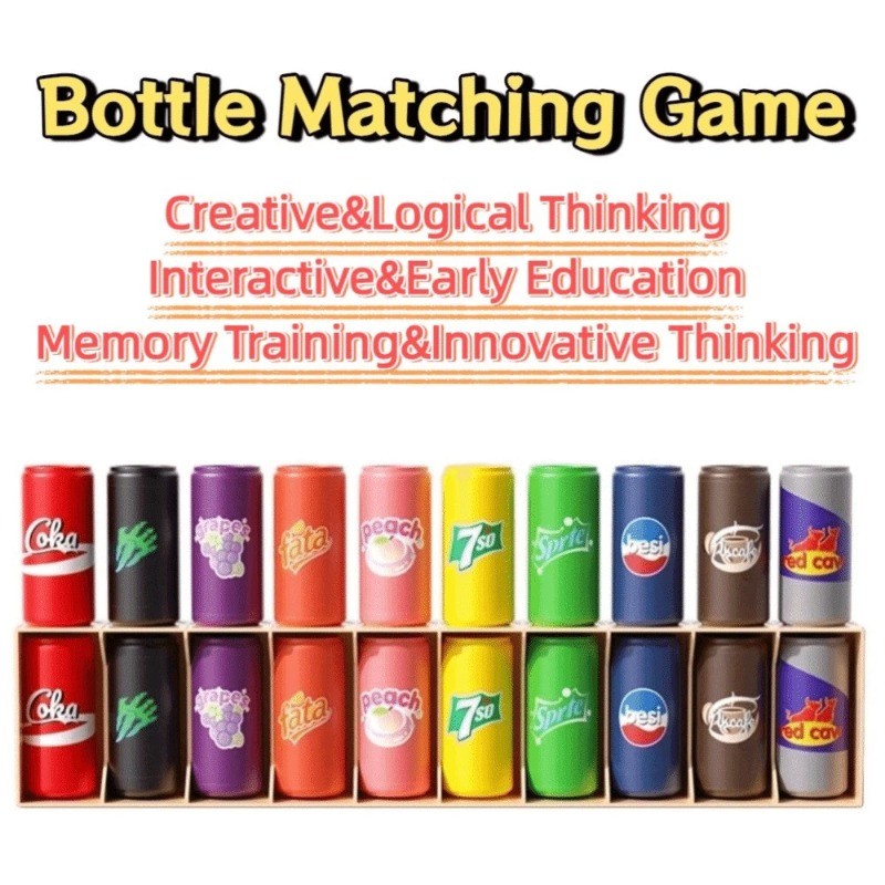 NookNest Bottle Guessing Game Memory and Thinking Training Toy Color ...