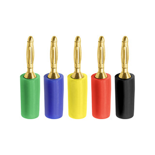 2/5/10pcs 2MM Pure Copper Gold-Plated Banana Plug Lantern Head ...
