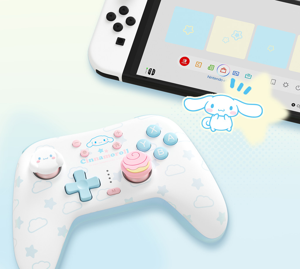 Geekshare Sanrio Cinnamoroll Wireless Bluetooth Controller for Nintendo ...