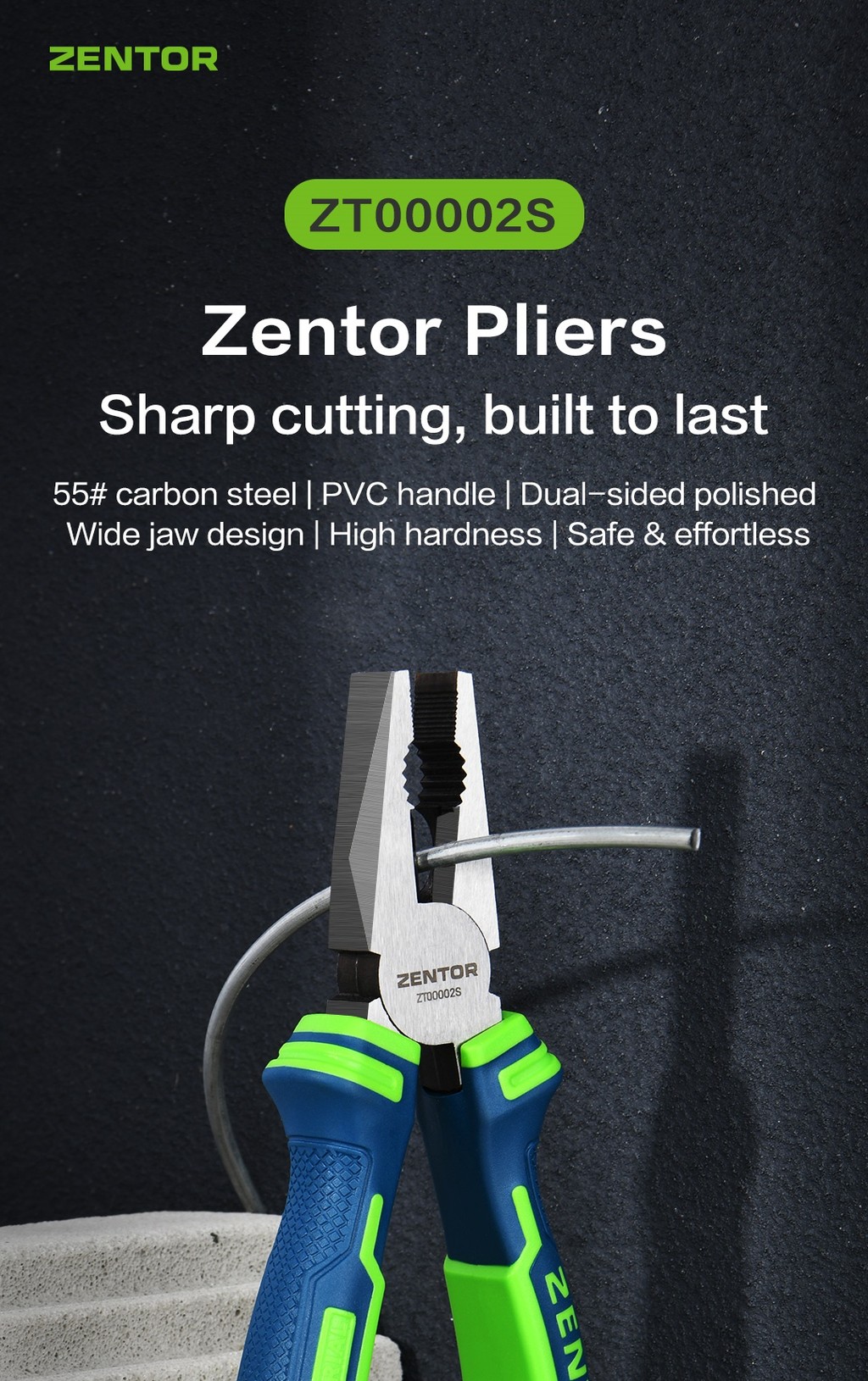 Deli ZENTOR 6''/8'' Pliers Wire Cutting Pliers Combination/Cutter/Long ...