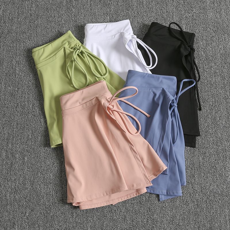 Women's Sports Skirt Anti-Exposure Yoga Skirt Covering Buttocks ...