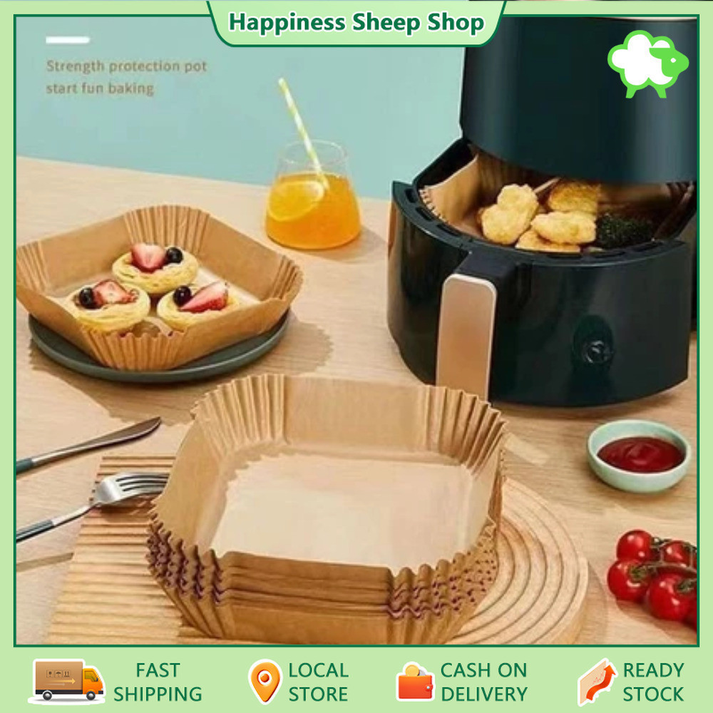 100pcs Useful Air Fryer Baking Oil-proofand Oil-absorbing Paper for ...