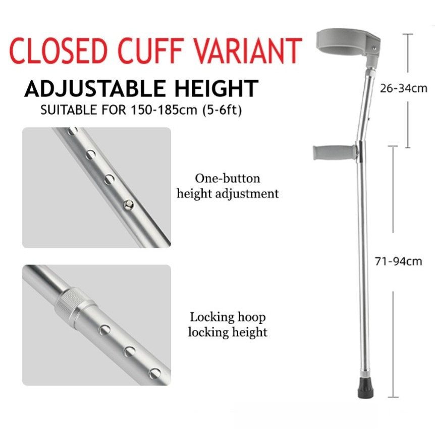 [On Sale] Saklay Adjustable Crutches for Adult Disabled Seniors Elderly ...