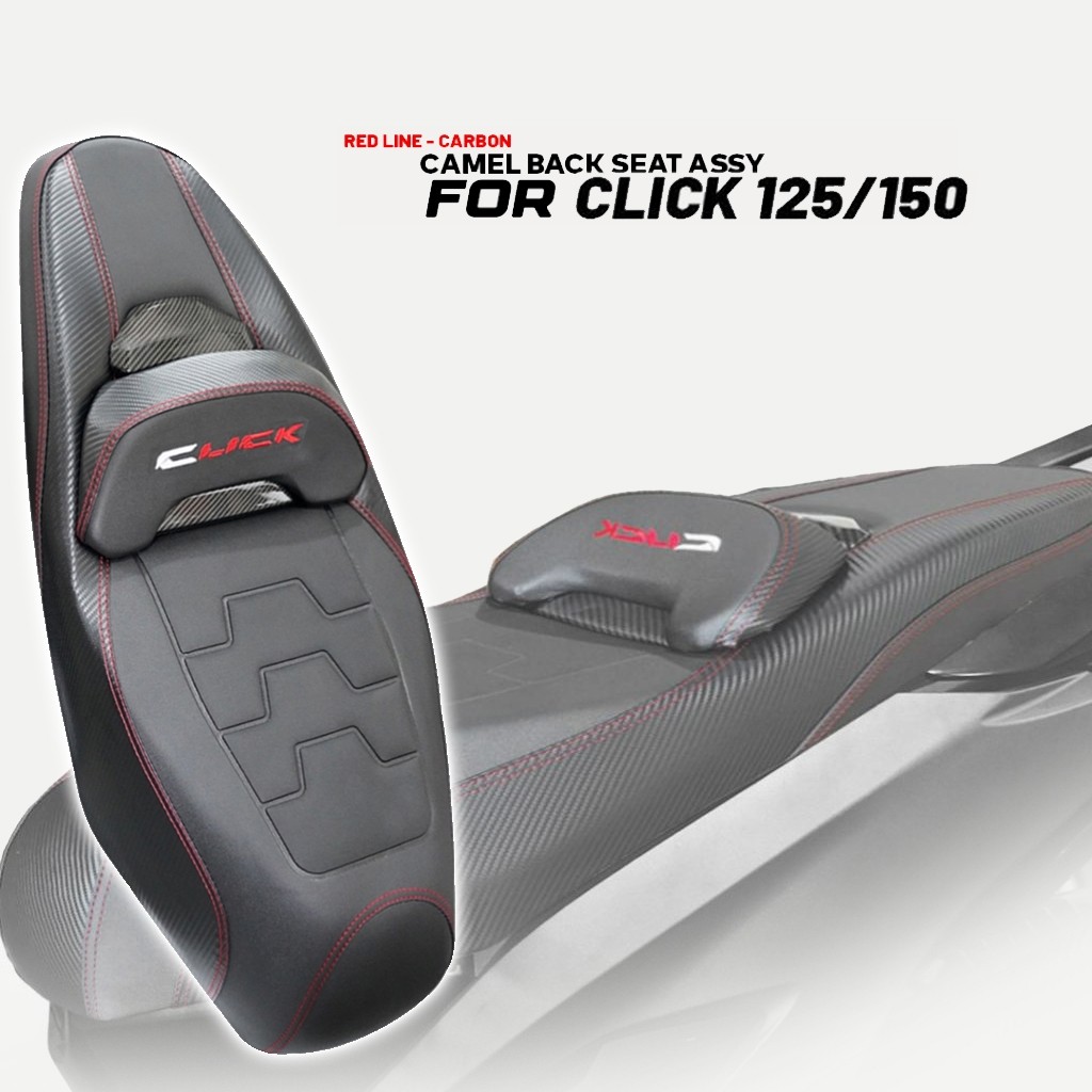 Honda Click125/150 V1 Camel Back Seat Assy Embroid Logo Carbon Deluxe ...