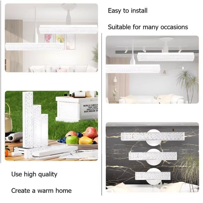 High-Lumen 2026 LED Ceiling Light Crystal Panel Indoor Strip Bulb ...
