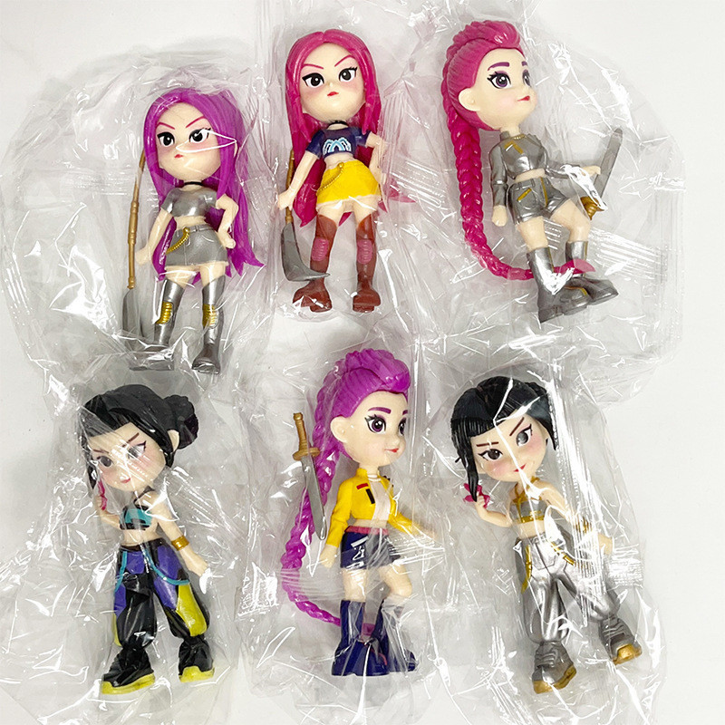 Demon Hunters Blind Box 6pcs | KPop Demon Hunters Action Figure Set ...