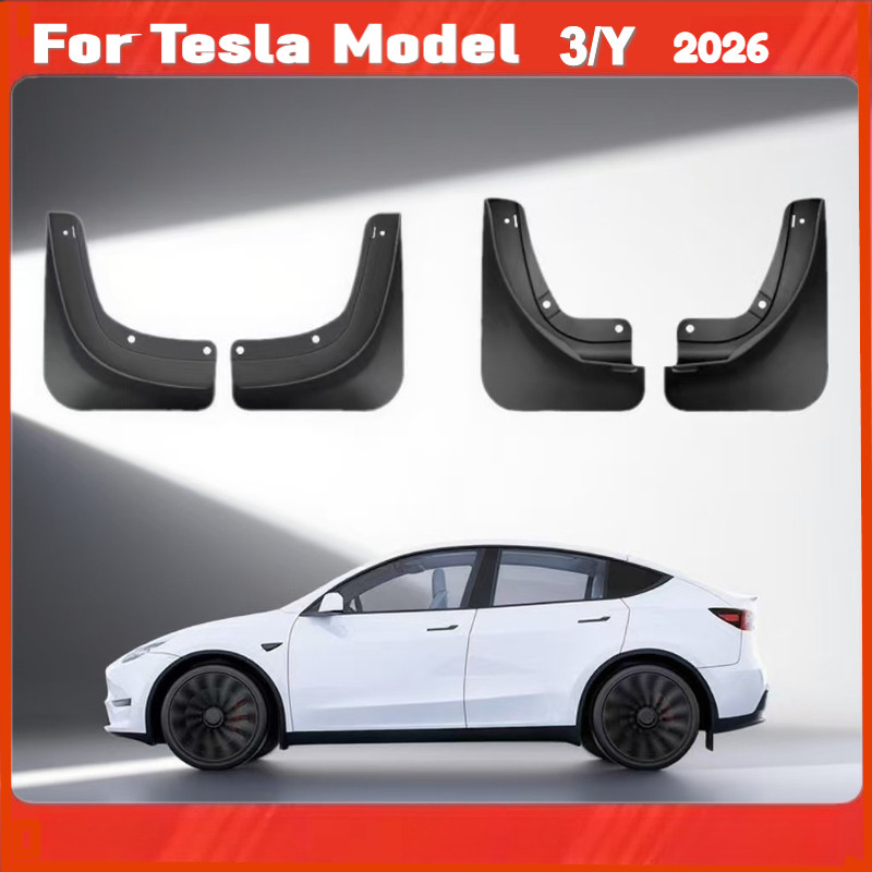 For Tesla Model 3 Highland / Model Y Juniper 2026 Front & Rear Mud ...