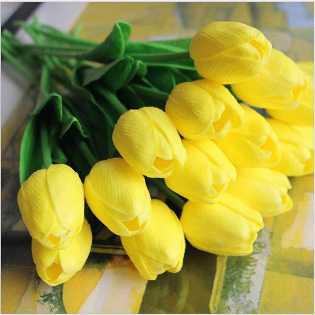 Only Today Artificial Tulip Decorative Silk Flower Plant Lifelike for ...